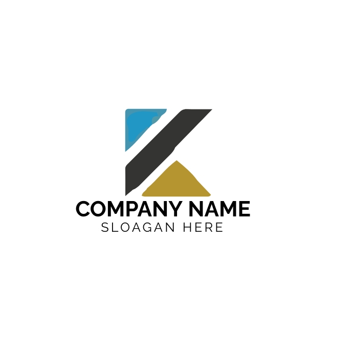 K logo design| Company logo Template | PosterMyWall